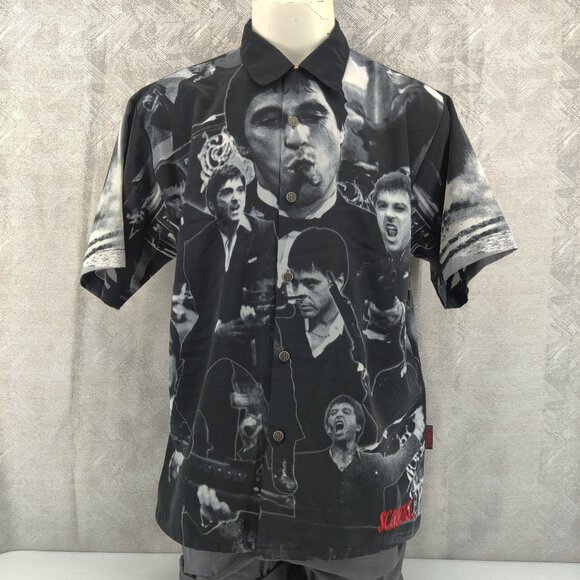 Dragonfly | Shirts | Vtg Scarface Shirt Mens Large Black Dragonfly ...